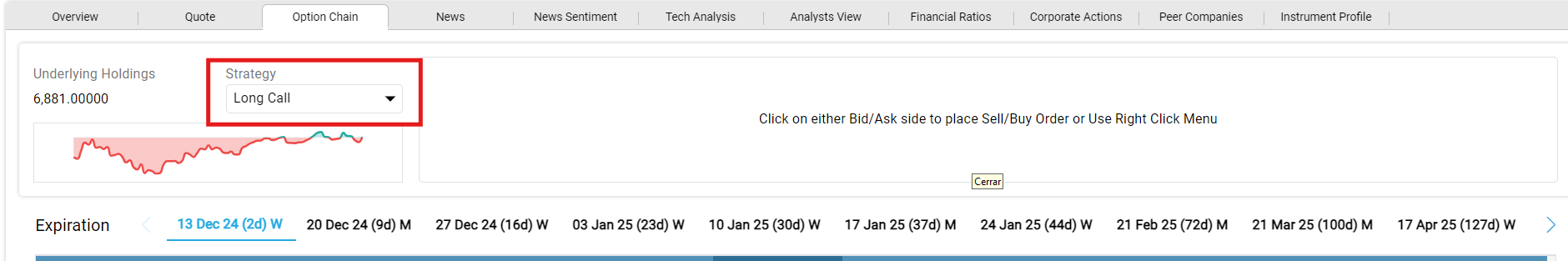 Opciones en PPI Global – Portfolio Personal Inversiones