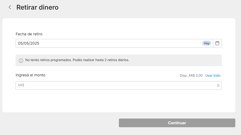 ¿Cómo programar un retiro de dinero? – Portfolio Personal Inversiones